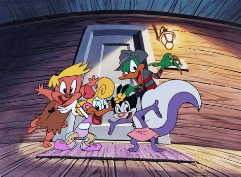 Tiny Toons Original Production Cel Plucky Hamton Shirley Fifi Looney Tunes Characters Cel