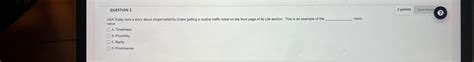 Solved Question 22 ﻿pointssave Answ3usa Today Runs A Story