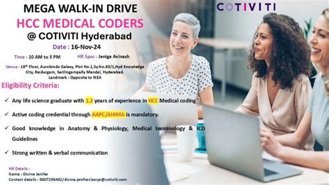 Jenifer Charles On Linkedin Cotiviti Hiring Walkin Cotiviti