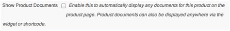 WooCommerce Product Documents Documentation WooCommerce