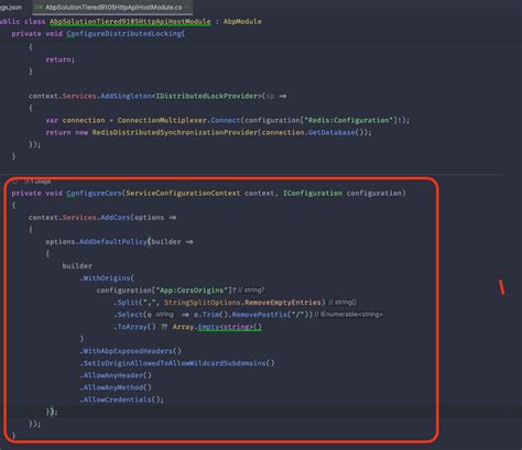 Cors Configuration 9105 Support Abpio