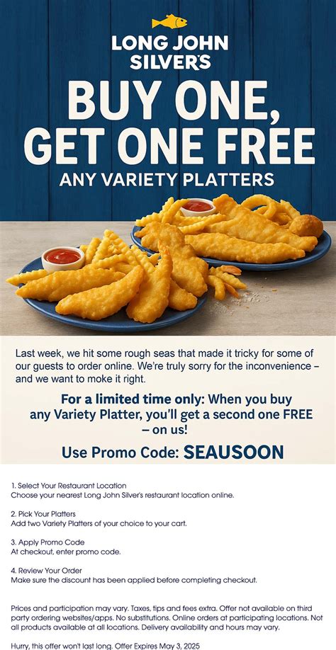 2 Meals For 10 Today At Long John Silvers Long John Silvers January