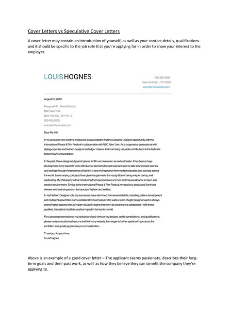 Speculative Cover Letter Example Site Engineer Cover Letter Example