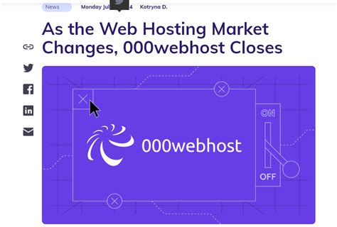 The End Of An Era 000webhost Closes After 17 Years By Chamod Dilshan 😎 Medium