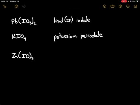 Solvedthe Io3 Anion Is Called Iodate There Are Three Related Ions