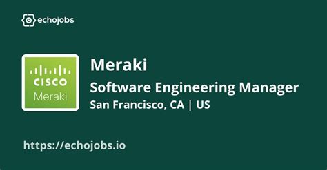 meraki is hiring software engineering manager full stack authentication remote usd 126k
