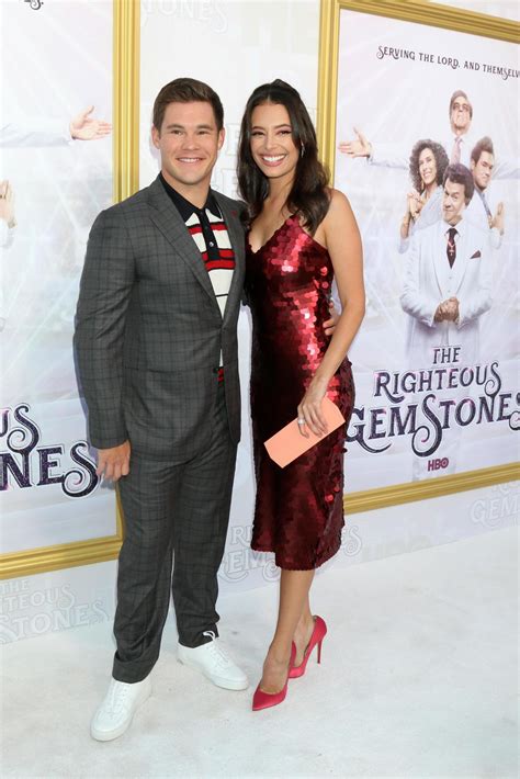 Los Angeles Jul 25 Adam Devine Chloe Bridges At The The Righteous