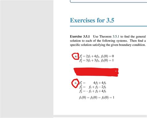Solved Exercises For Exercise Use Theorem To Chegg Com
