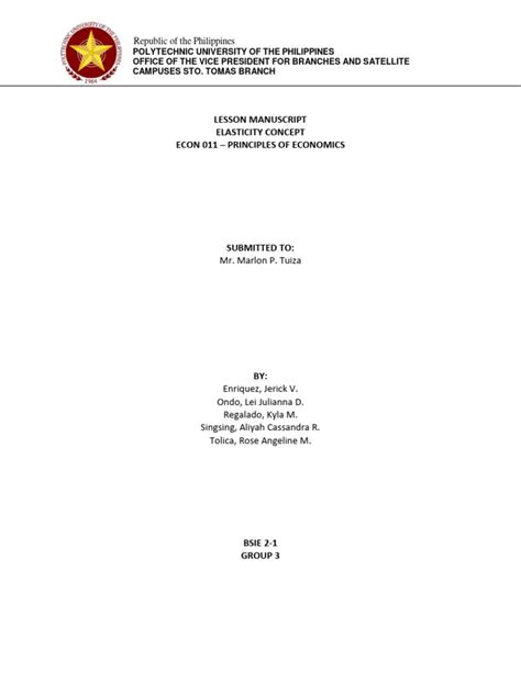 group 3 elasticity concept pdf demand elasticity economics