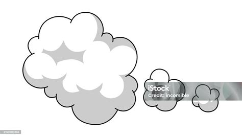 연기의 만화 그림입니다 증기 구름 또는 안개의 만화 이미지 경례에 대한 스톡 벡터 아트 및 기타 이미지 경례 구름 기체 물리 구조 Istock