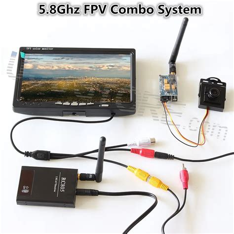 Rc Fpv Combo System 5 8ghz Transmitter Receiver No Blue Monitor 800tvl