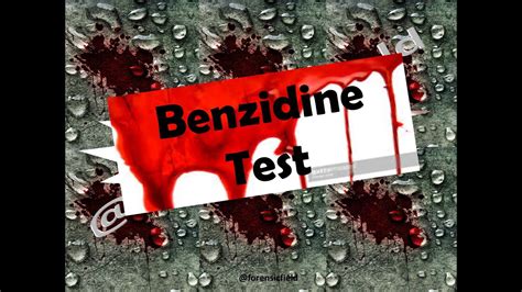 Benzidine Test