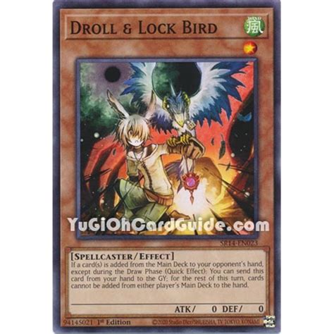 Droll And Lock Bird Alternate Art Super Rare Ygo 25th Anniversary