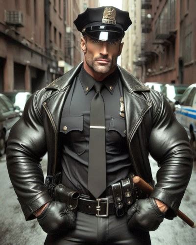 Police Ai Leather Uniform Tumbex