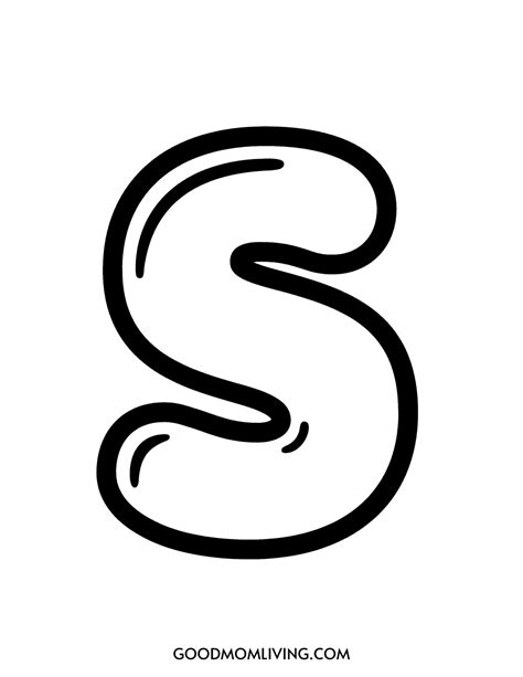 Printable Bubble Letter L For Coloring And Decorating Good Mom Living