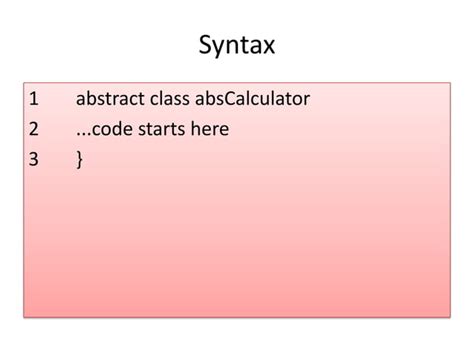 Interface And Abstraction Ppt