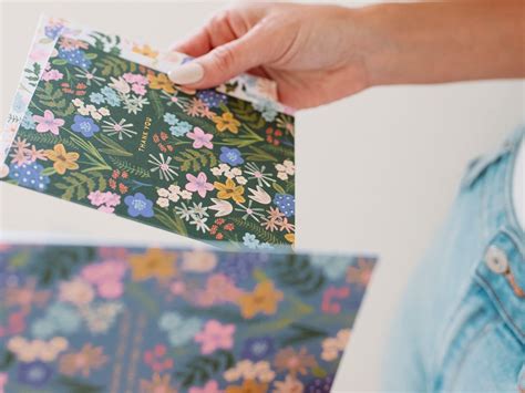 Thank You Floral Burst Greeting Cards Box Of 6 Jenni Bick Custom