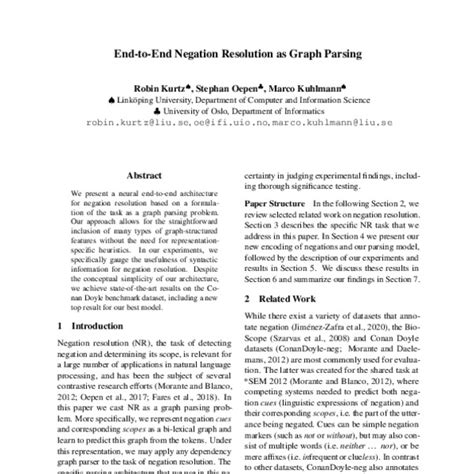 End To End Negation Resolution As Graph Parsing Acl Anthology