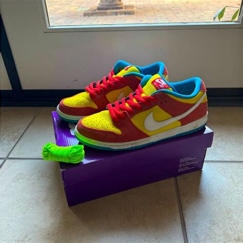 Nike Sb Dunk Low Pro Bart Simpson Size 11 Gem