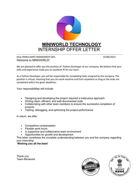 Pmanidweep Sayi On Linkedin Miniworld Intern Python Pythondeveloper