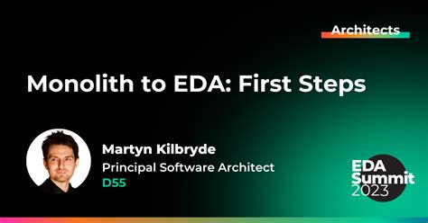 Monolith To Eda First Steps Eda Summit