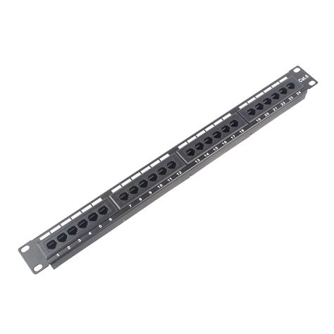 1u 24 Port UTP Blank Angled Patch Panel Network Patch Panel And UTP Patch Panel