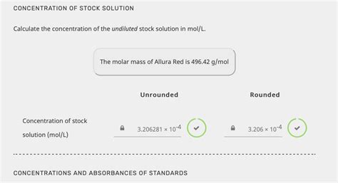 CONCENTRATION OF STOCK SOLUTION Calculate The Chegg Com