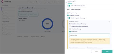 Kubernetes Backup Data Private With Azure Private Link