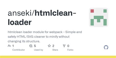 Github Anseki Htmlclean Loader Htmlclean Loader Module For Webpack Simple And Safety Html