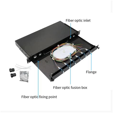 12 Port Lc Slide Rack Fiber Patch Panel 1u Sm Duplex