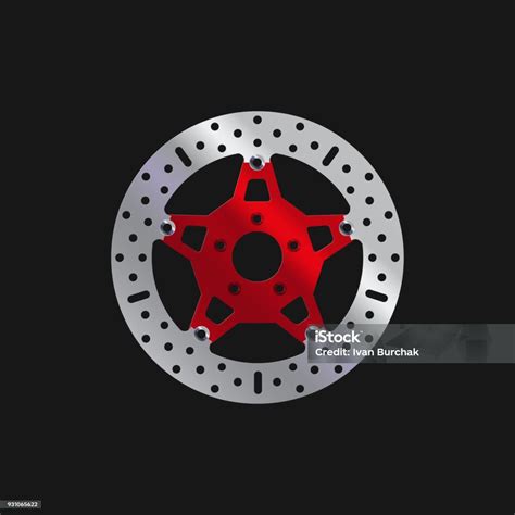 Mtb 자전거 자전거 브레이크 디스크입니다 현실적인 벡터 일러스트 레이 션 브레이크에 대한 스톡 벡터 아트 및 기타 이미지 브레이크 강철 개선 Istock