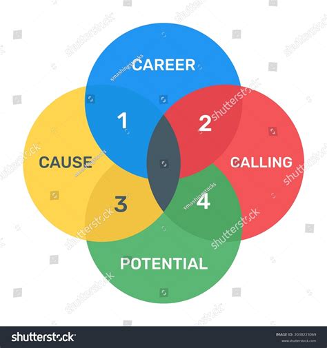 Trendy Flat Icon Intersection Chart Stock Vector Royalty Free