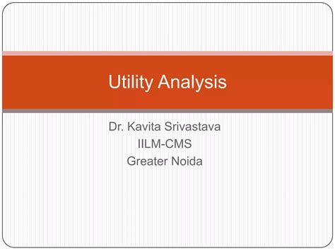 5utility Analysis Ppt