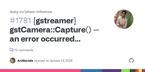 Gstreamer Gstcameracapture An Error Occurred Retrieving The