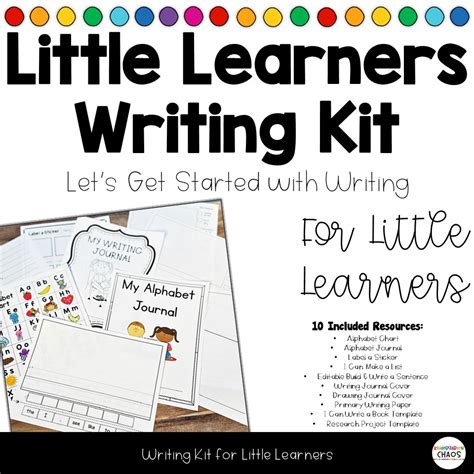 Kindergarten Writing Journal Cover