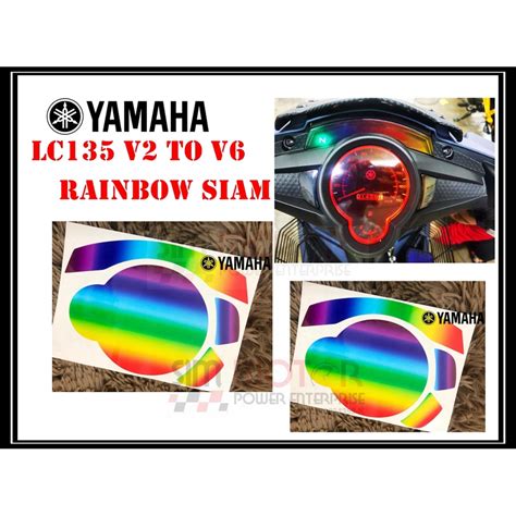 Lc135 V1 V2 V3 V4 V5 V6 V7 Sticker Meter Tinted Smoke Ranbow Yamaha Lc 135 Cover Lens Handle
