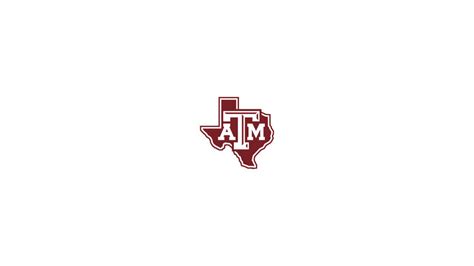 Download Free Texas Aandm University Emblem On A Simple White Background