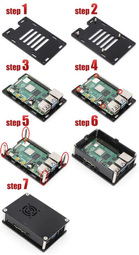 Raspberry Pi 4 Case With Cooling Fan And Heat Sinks 503021 3d Printing Sonoff Raspberry Pi