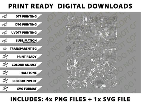 Dinosaur Fossils T Rex Paleontology Science Archeology T Png Bundle Svg Files Digital