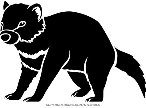 Stencil Of Tasmanian Devil Free Printable Papercraft Templates
