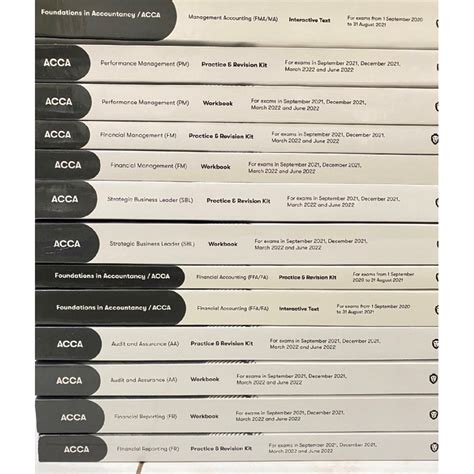 ACCA BPP Study Text Practice Kit Shopee Malaysia