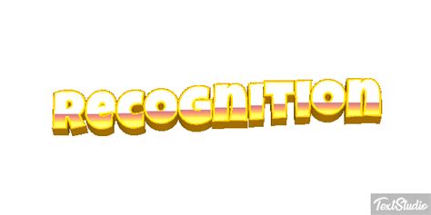 Recognition Word Animated  Logo Designs