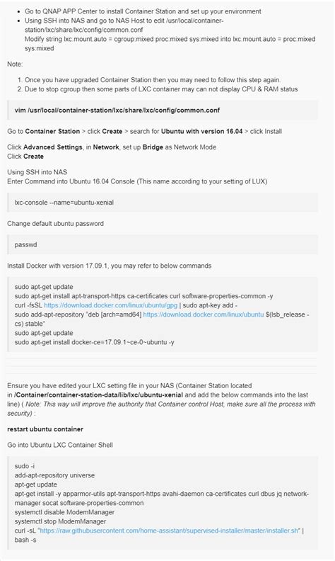 How To Install HA On QNAP Installation Home Assistant Community