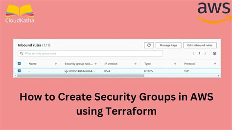 how to create security groups in aws using terraform cloudkatha