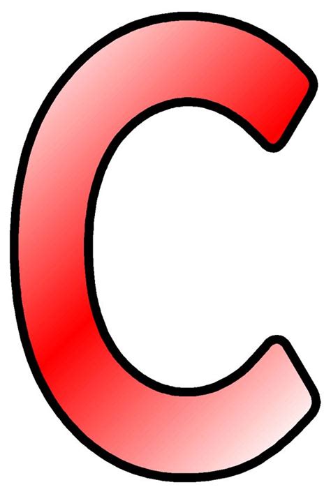 Red Paper Letter C Decoration