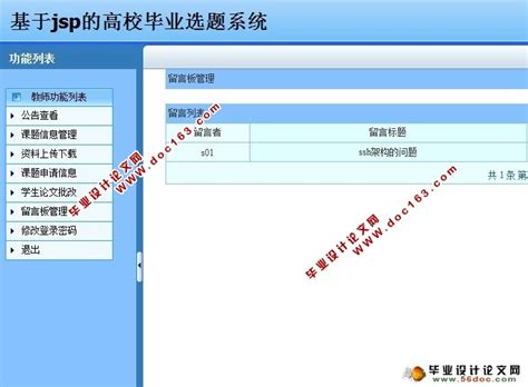 高校毕业设计选题管理系统的设计三用户权限mysql含录像★javaweb毕业设计论文网