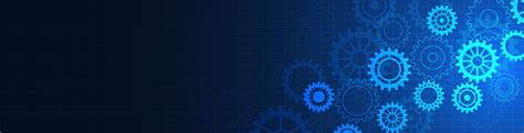 배너 디자인 템플릿 또는 웹 사이트 헤더입니다 톱니바퀴와 기어 휠 메커니즘 디지털 기술 및 엔지니어링 설계를 위한 개념과 아이디어 기계 공학의 추상적 기술적 배경 개념에