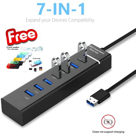 Port Usb Hub Ivetto Data Usb Hub Splitter With Cm Cable For Laptop Pc Shopee Malaysia