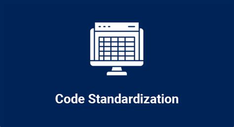 Data Elements And Code Standardization