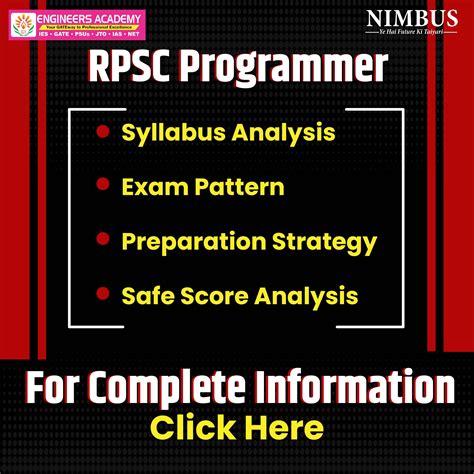 Rpsc Programmer Recruitment 2024 Exam Pattern Eligibilitysyllabus Rajasthan Programmer